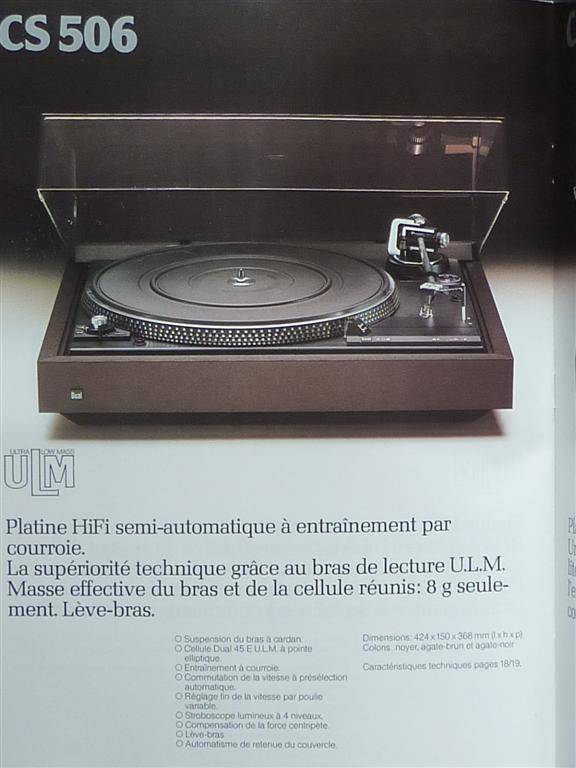 Dual 506 - Le forum Audiovintage