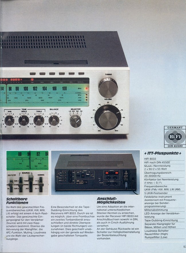 ITT HiFi 8033 - Le forum Audiovintage