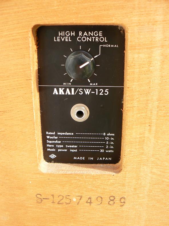 Akaï SW-125 - Le forum Audiovintage
