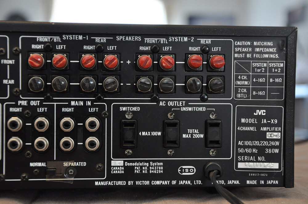 JVC JA-X9 - Le forum Audiovintage