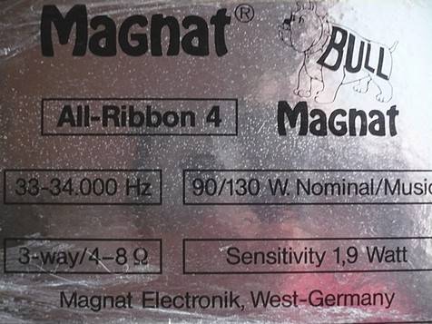 MAGNAT All Ribbon 4 - Le forum Audiovintage