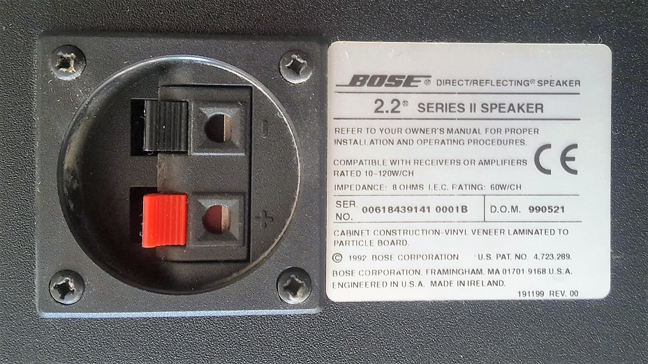 Bose 2.2 séries II - Le forum Audiovintage